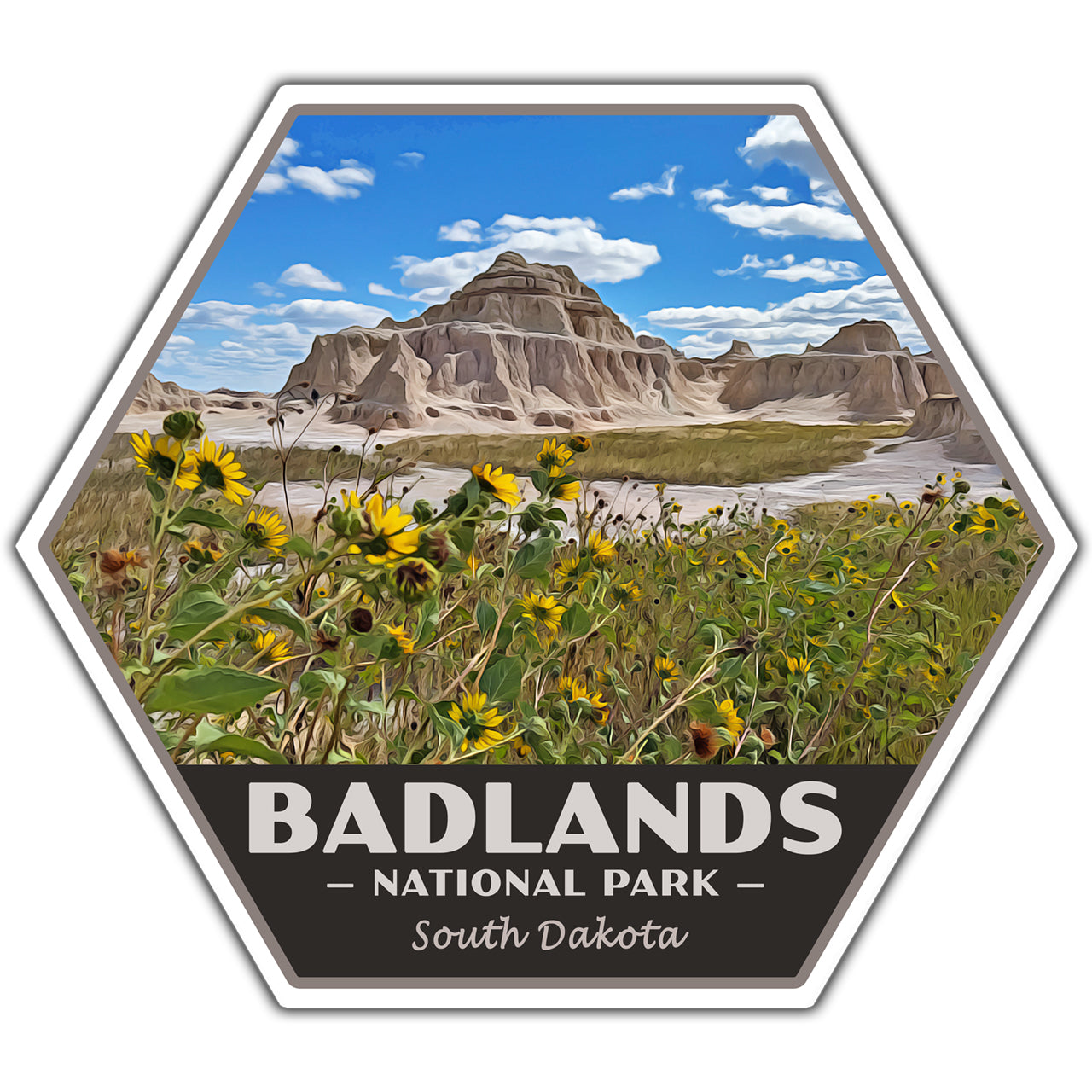 Badlands National Park Sticker (Windows Trail View) - Hex – Just Go ...