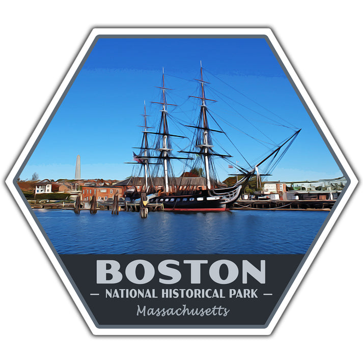 Boston National Historical Park Sticker (USS Constitution) - Hex – Just ...