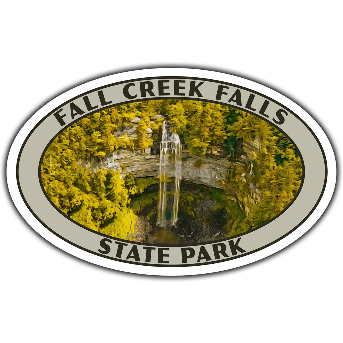Fall Creek Falls State Park Sticker (Falls) – Just Go Travel Studios