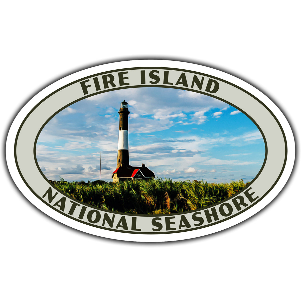 Fire Island National Seashore Sticker (Lighthouse) – Just Go Travel Studios