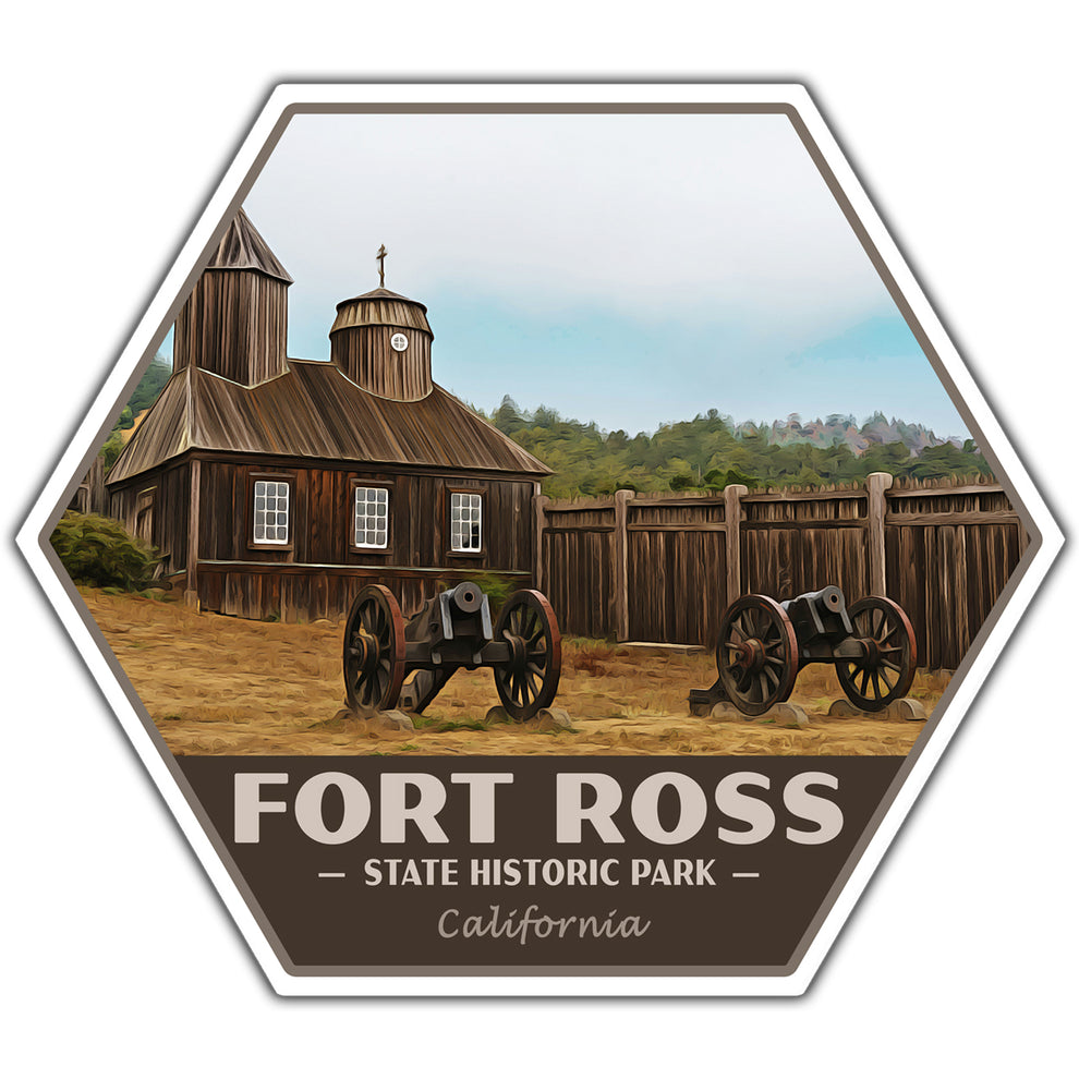 Fort Ross State Historic Park Sticker (Cannons) - Hex – Just Go Travel Studios