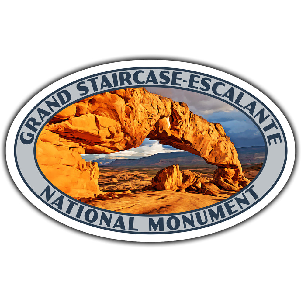 Grand Staircase Escalante National Monument Sticker (Arch) – Just Go ...