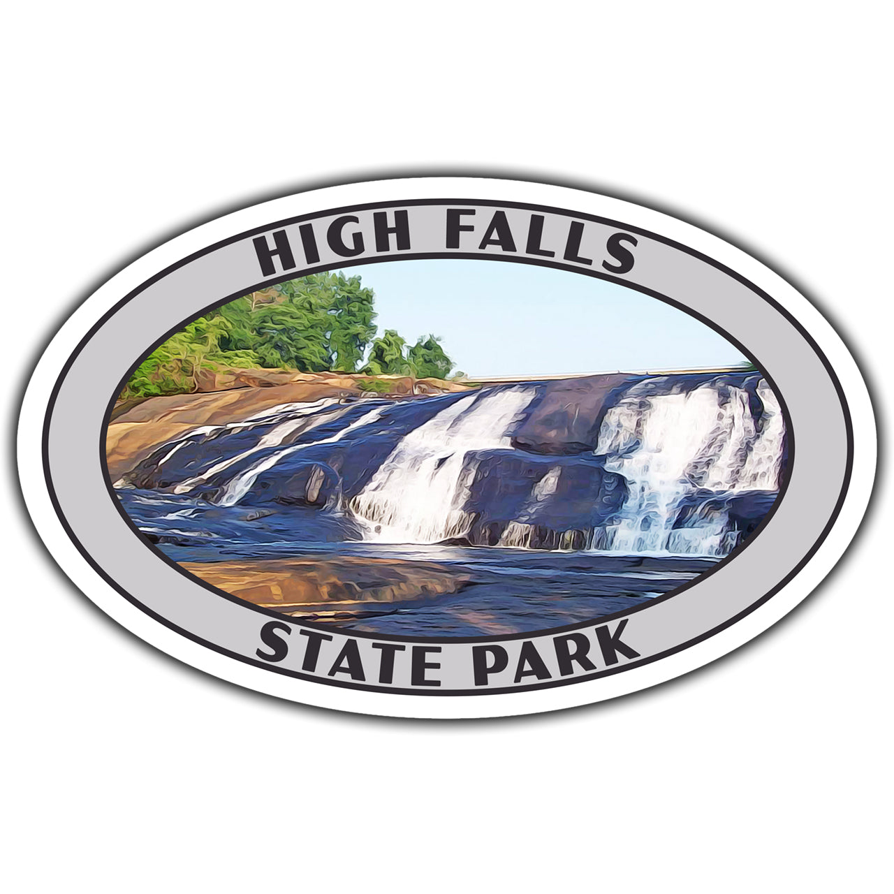 High Falls State Park Sticker (Falls View) – Just Go Travel Studios