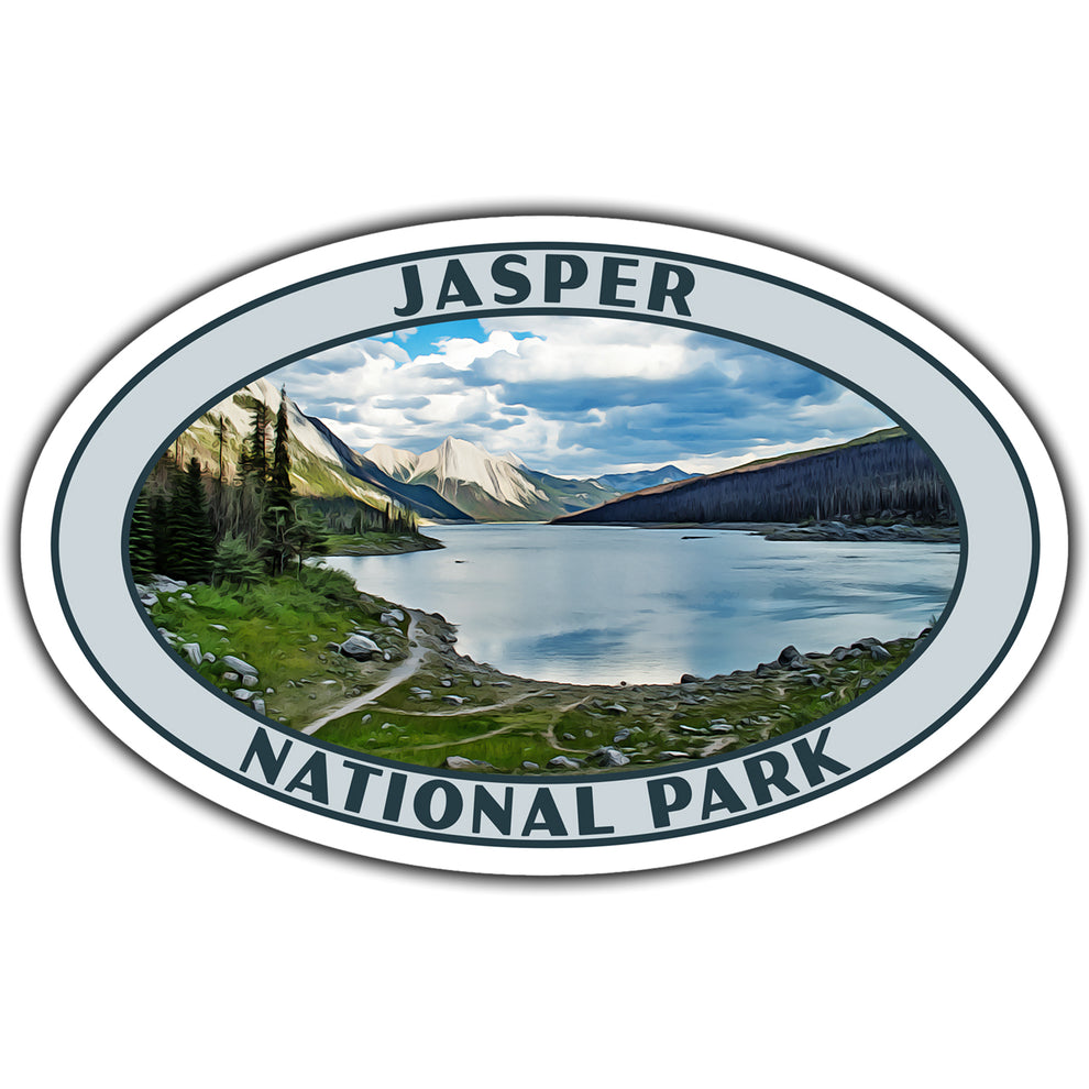 Jasper National Park Sticker (Medicine Lake) – Just Go Travel Studios