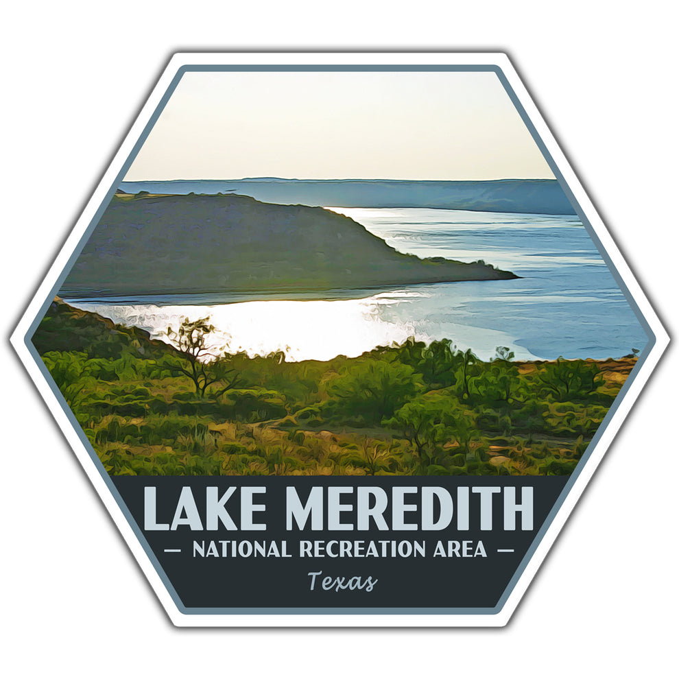 Lake Meredith National Recreation Area Sticker (Sunset) - Hex – Just Go ...