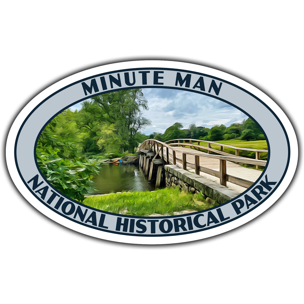 Minute Man National Historical Park Sticker (Bridge) – Just Go Travel ...