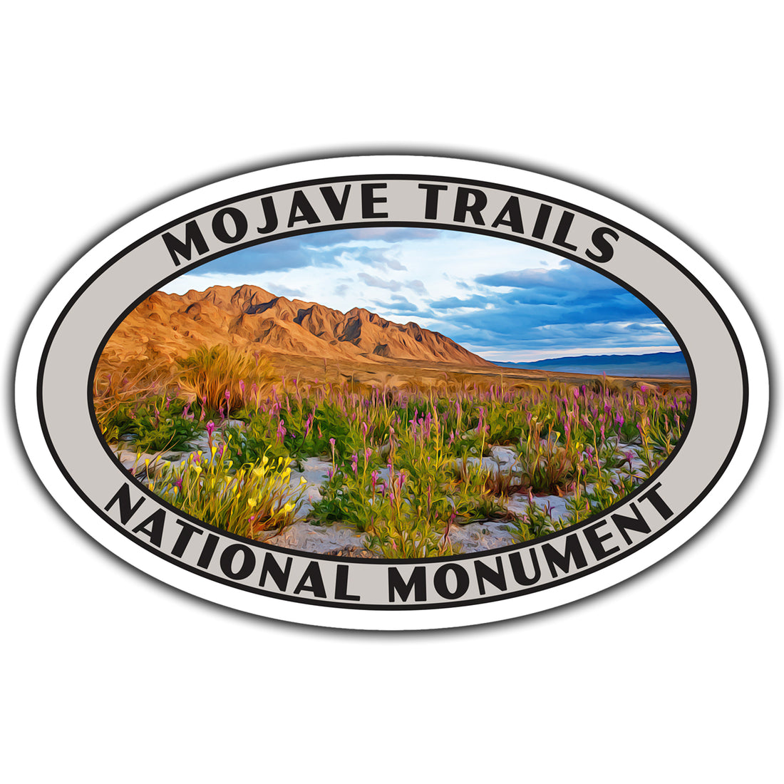 Mojave Trails National Monument Sticker (Bloom) – Just Go Travel Studios