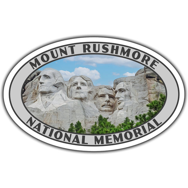 Mount Rushmore National Memorial Sticker (Blue Sky) – Just Go Travel ...