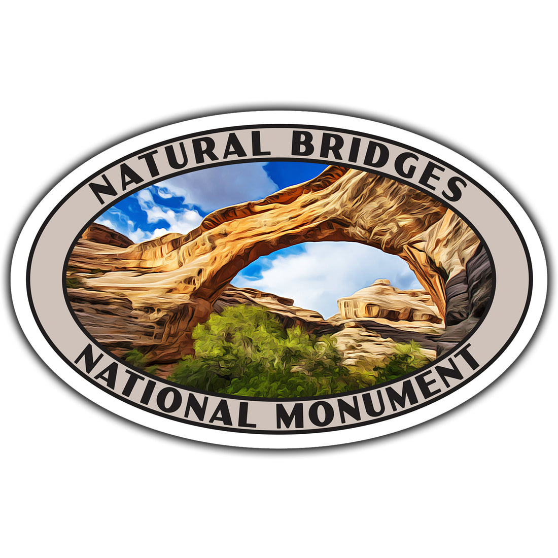 Natural Bridges National Monument Sticker (Sipapu Bridge) – Just Go ...