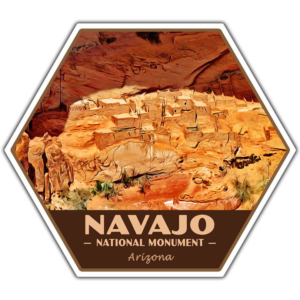 Navajo National Monument Sticker (Dwellings) - Hex – Just Go Travel Studios