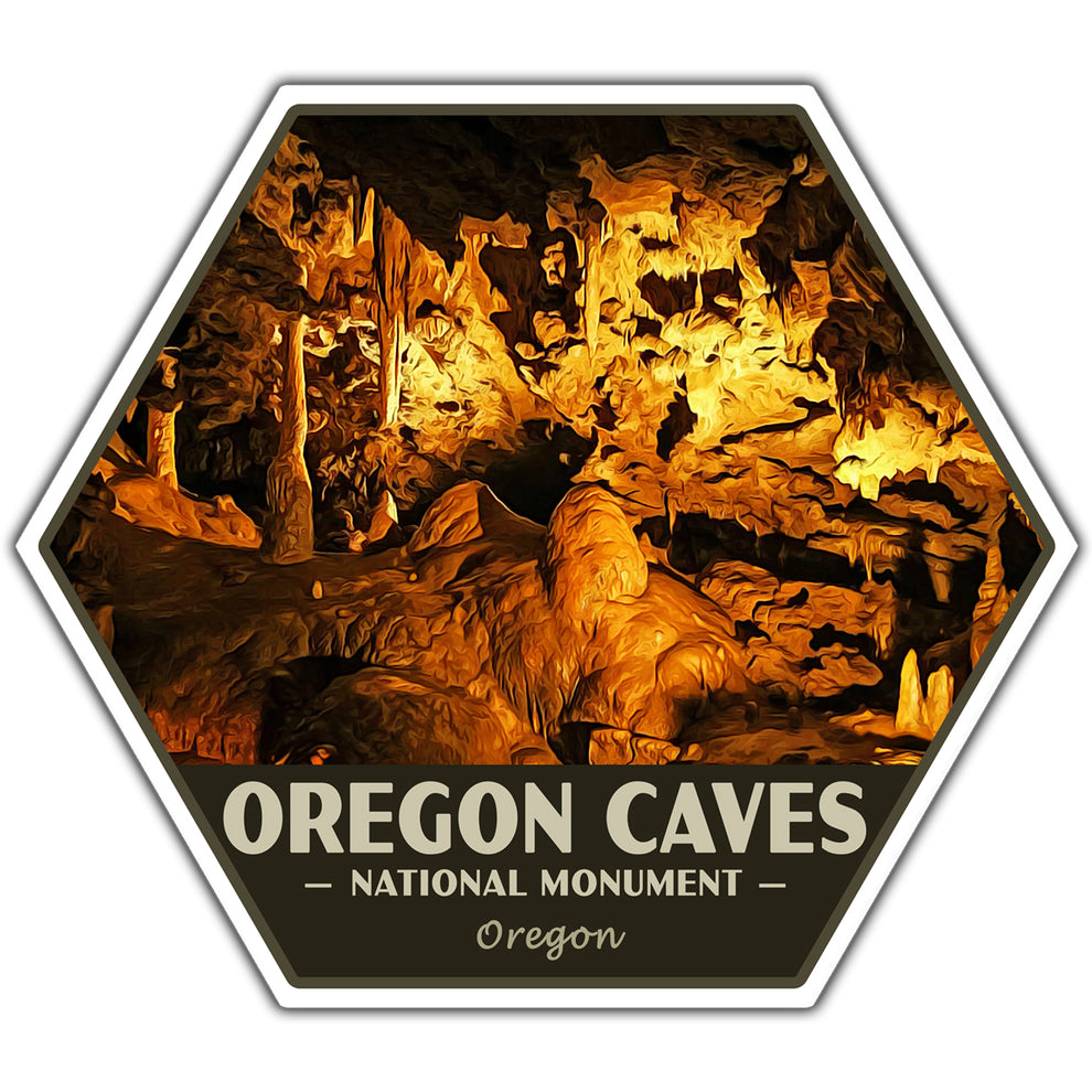 Oregon Caves National Monument Sticker (Cave View) - Hex – Just Go ...