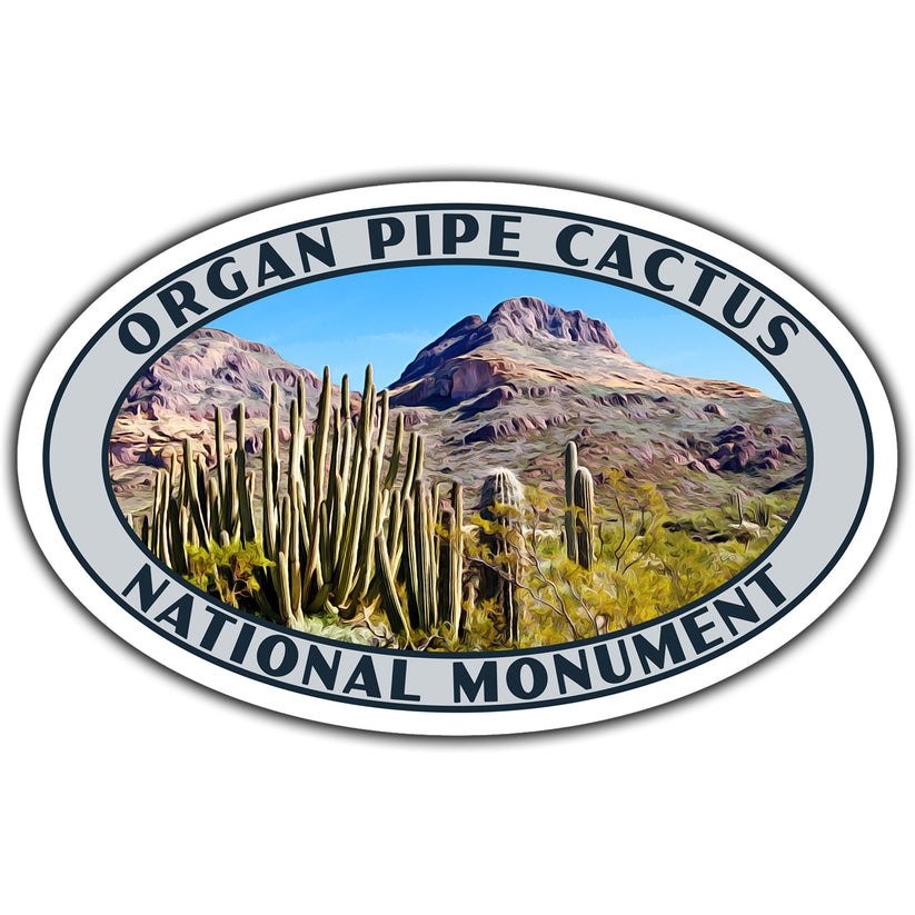 Organ Pipe Cactus National Monument Sticker (View) – Just Go Travel Studios