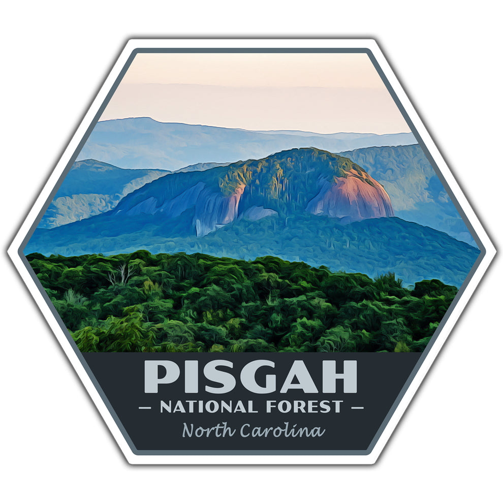 Pisgah National Forest Sticker (Looking Glass Rock) - Hex – Just Go ...