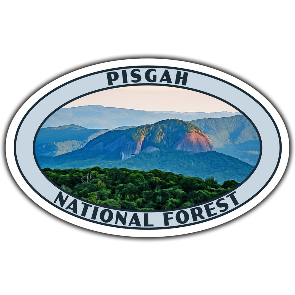 Pisgah National Forest Sticker (Looking Glass Rock) – Just Go Travel ...