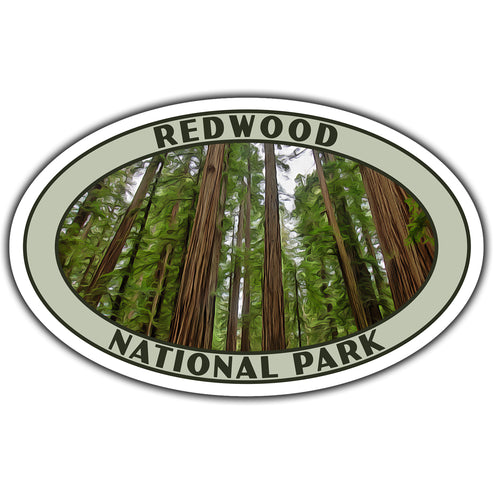 Redwood National Park Sticker (Tall Trees) – Just Go Travel Studios