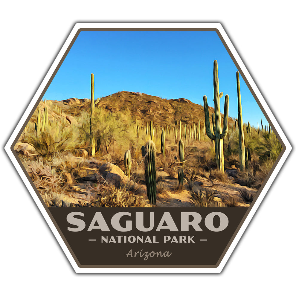 Saguaro National Park Sticker (Saguaro Cactus) - Hex – Just Go Travel ...