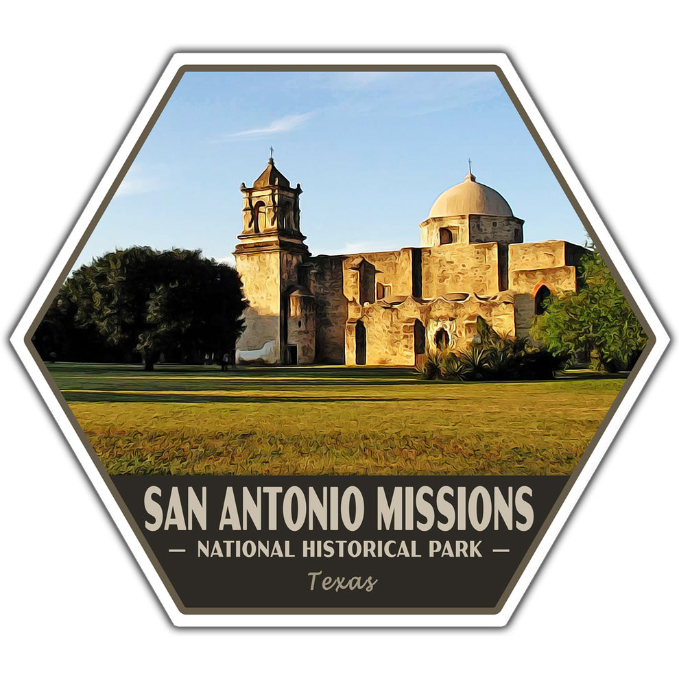 San Antonio Missions National Historical Park Sticker (Mission View ...