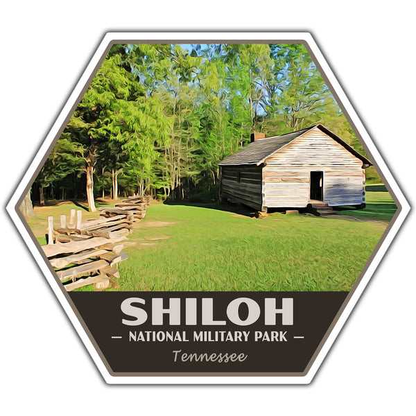 Shiloh National Military Park Sticker (Church) - Hex – Just Go Travel ...