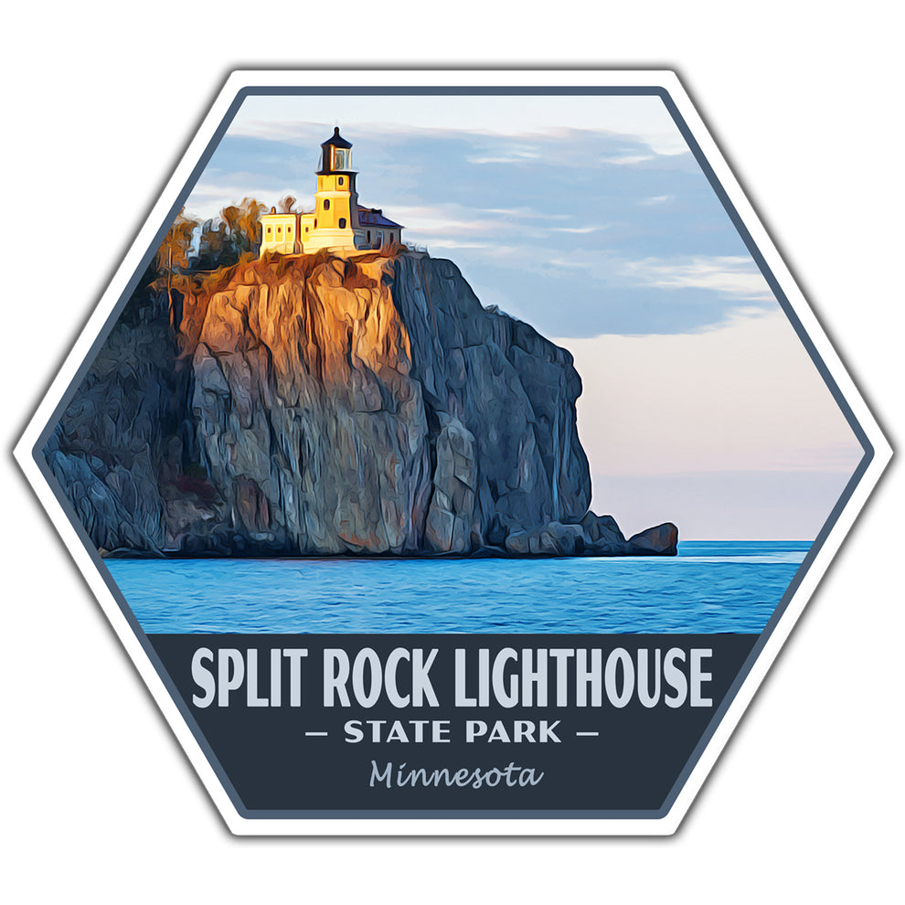 Split Rock Lighthouse State Park Sticker (Sunset) - Hex – Just Go ...