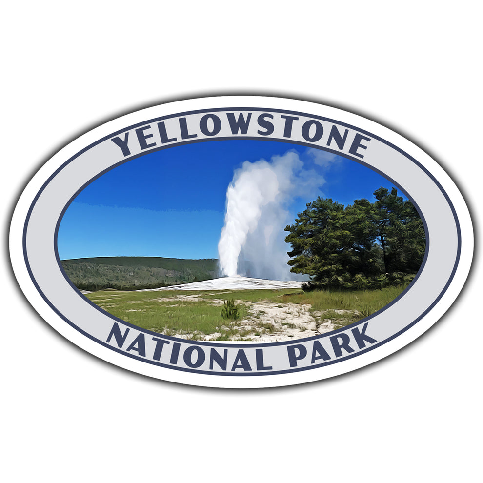 Yellowstone National Park Sticker (Old Faithful) – Just Go Travel Studios