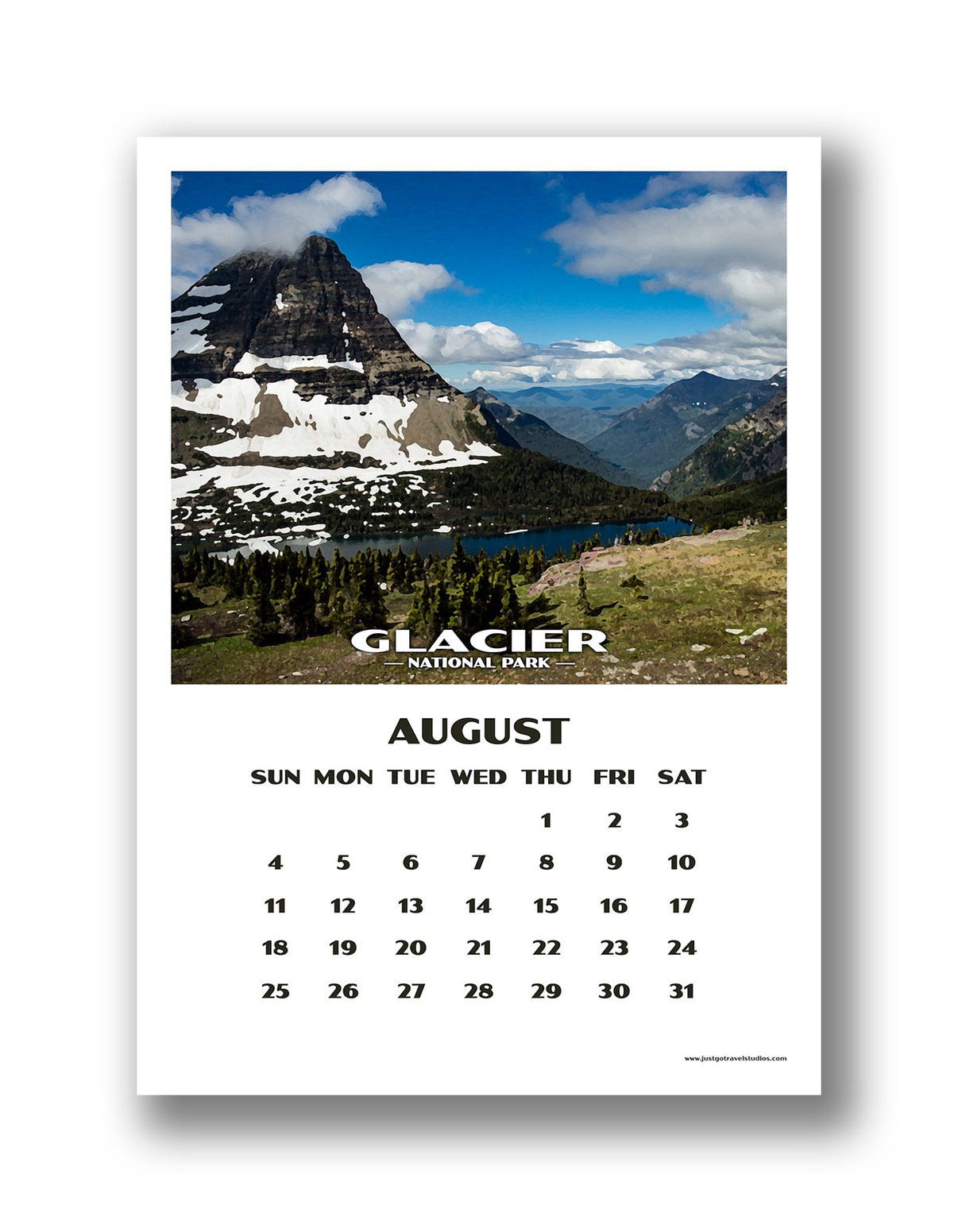 National Park Calendar (12 month) - 2019 – Just Go Travel Studios