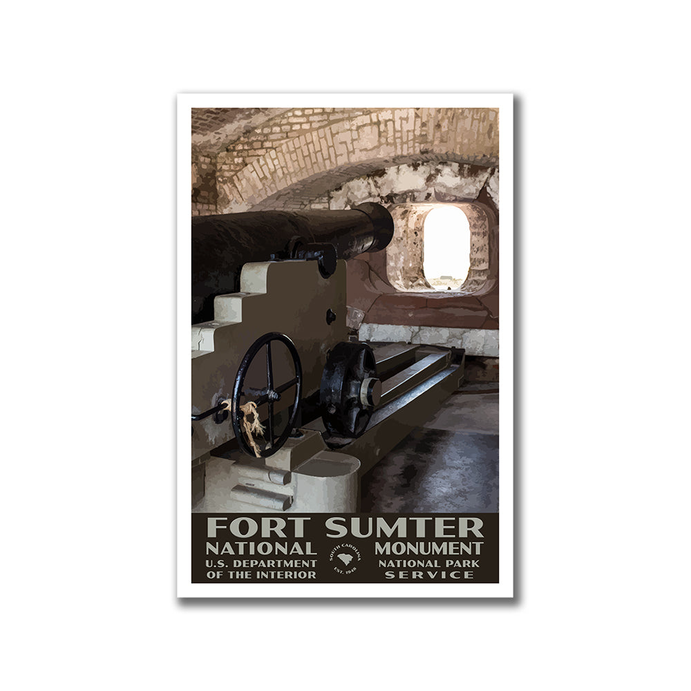 Fort Sumter National Monument Poster-WPA – Just Go Travel Studios