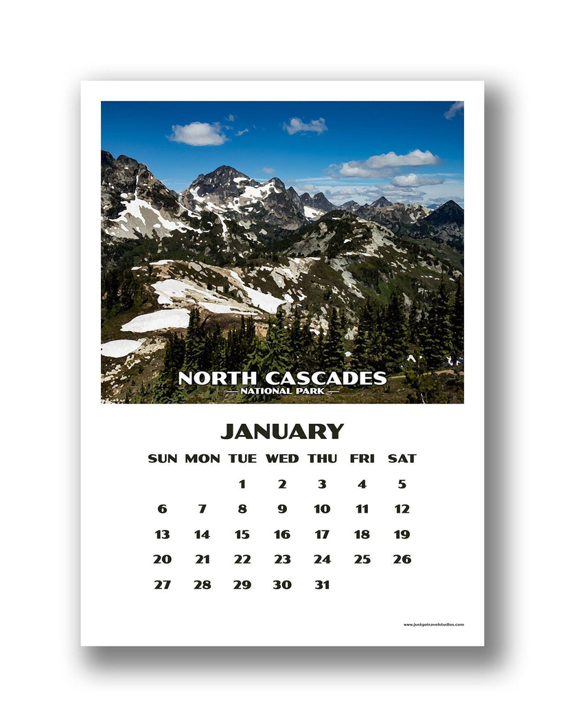 National Park Calendar (12 month) - 2019 – Just Go Travel Studios